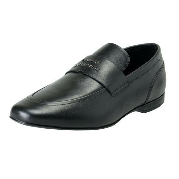 Versace Collection | Shoes | Versace Collection Mens Black Leather ...